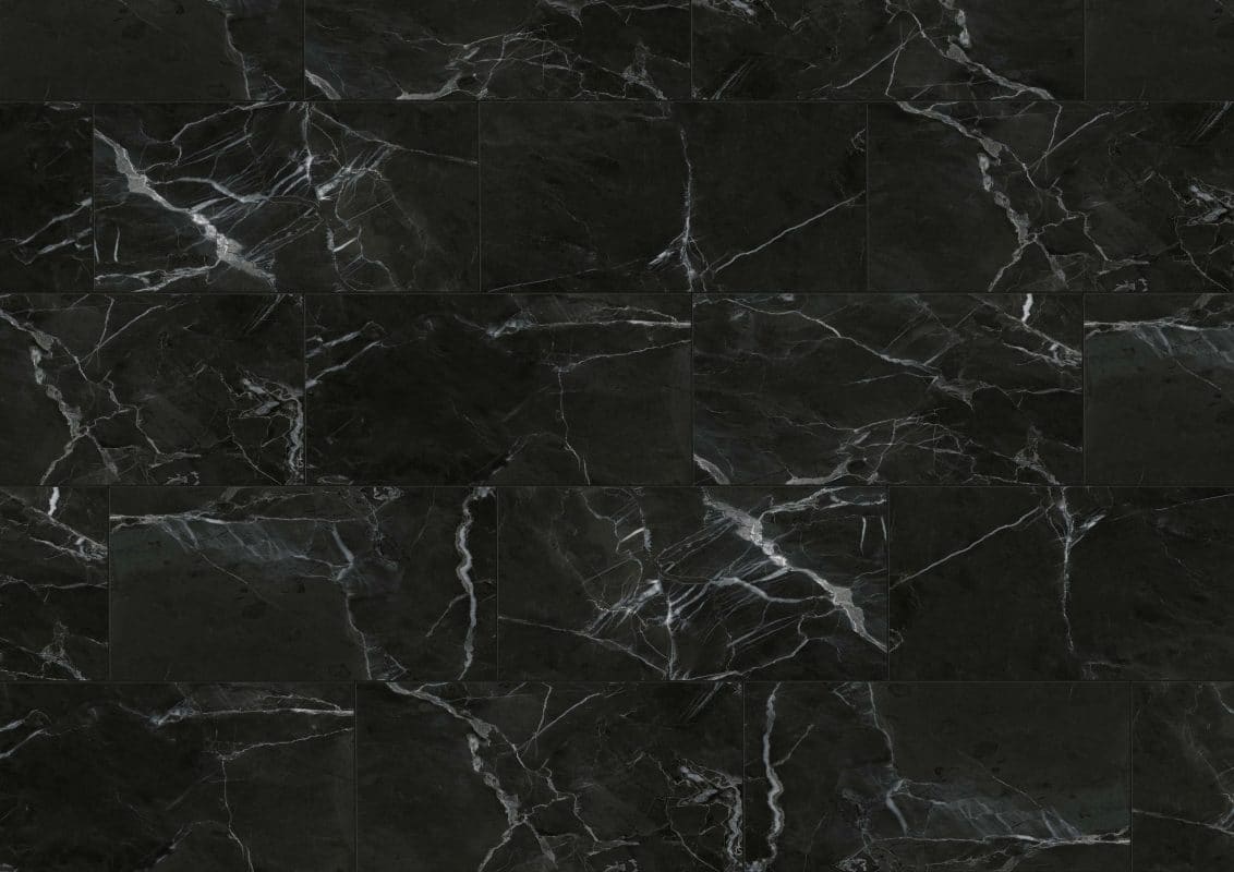 Selbstklebende XL Fliese SPC Marmor Nero Marquina schwarz Vinyl – 100% ...