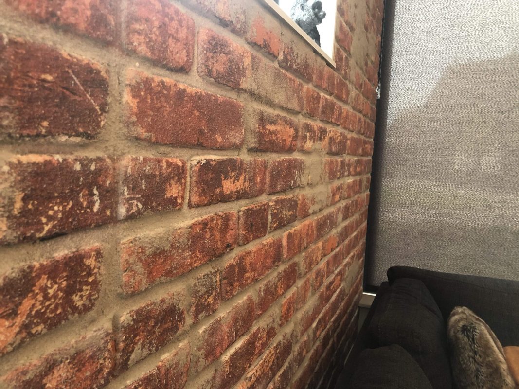 Wandverkleidung Steinoptik 3D Wandpaneele Backstein Dunkelroter Klinker ...