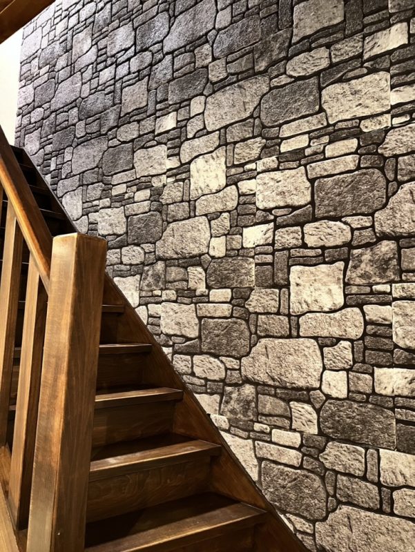 Wandverkleidung Steinoptik 3D Wandpaneele Steinmauer Grau Klinker EPS ...