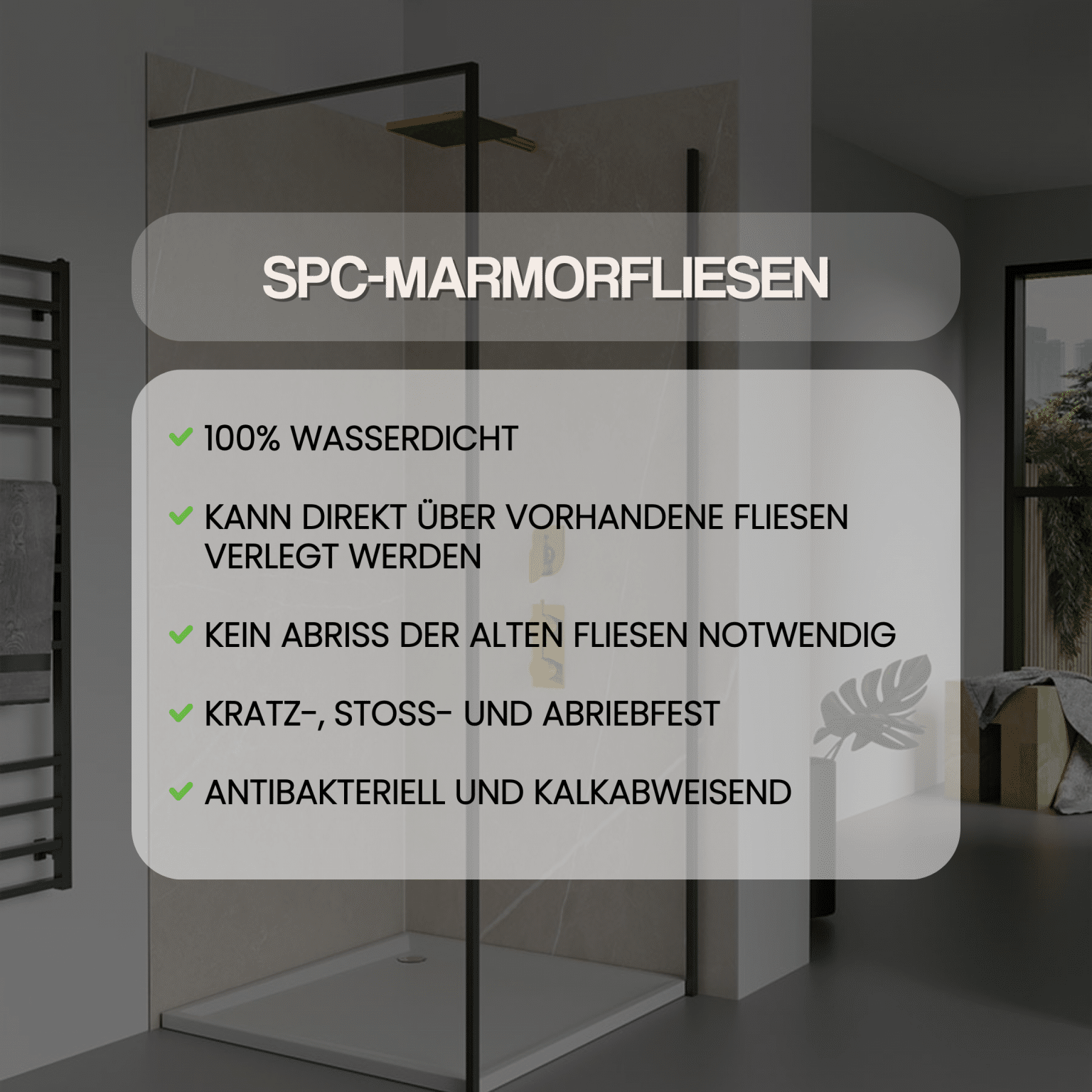 Wanderkleidung - Wandpaneele in SPC Marmorlook - Black Trevore Matt ...